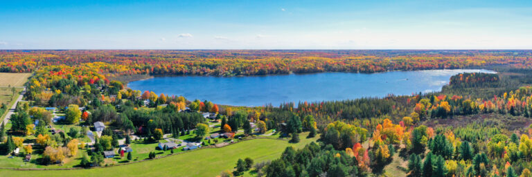 Henderson Lake Fall 002 ~ Dyer Drone